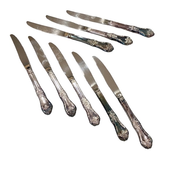 Oneida | Dining | Vintage Oneida Silverplate 8 Knives Vanessa Francesca ...